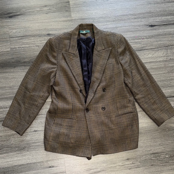Embassy Row | Jackets & Coats | Embassy Row Brown Plaid Doublebreasted ...